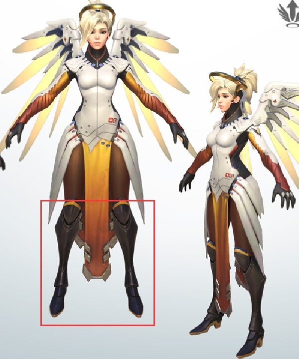 Overwatch OW Mercy Angela Ziegler Shoes Cosplay Boots