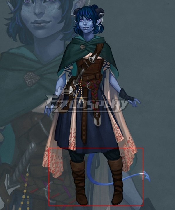 Critical Role Jester Lavorre Brown Shoes Cosplay Boots