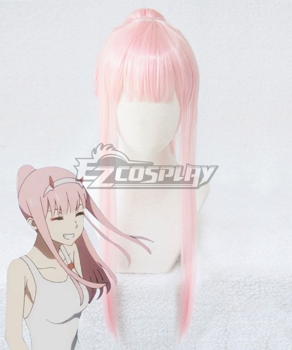 Darling In The Franxx Zero Two Code 002 Swimwear Pink Cosplay Wig