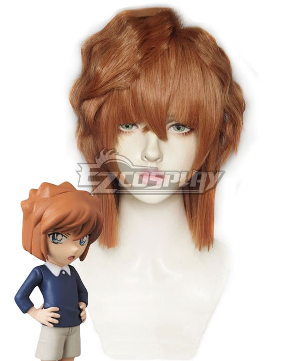 Detective Conan Anita Hailey Sherry Brown Orange Cosplay Wig