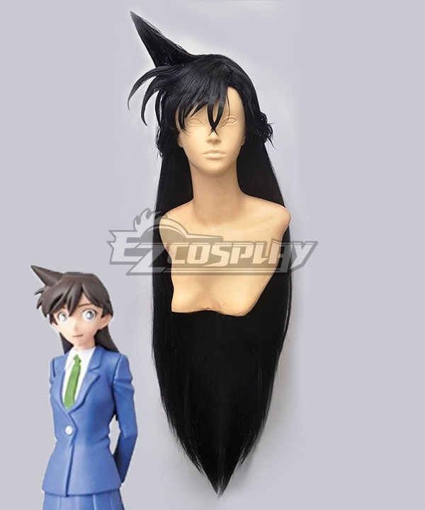 Detective Conan Mouri Ran Rachel Moore Black Cosplay Wig