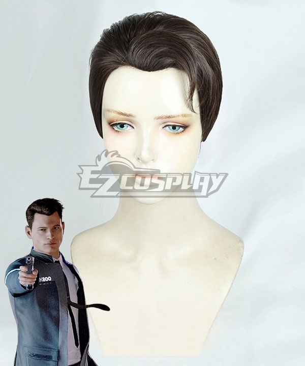 Detroit: Become Human Connor Black Brown Cosplay Wig