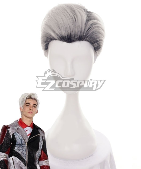 Disney Descendants 2 Carlos White Black Cosplay Wig