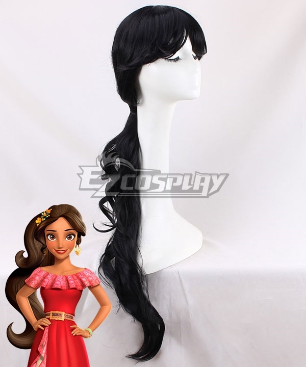 Disney Elena Of Avalor Princess Elena Black Cosplay Wig