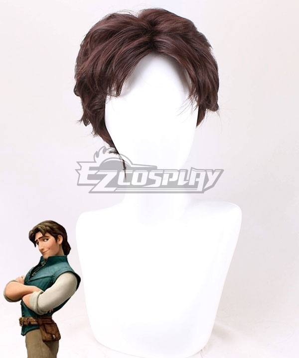 Disney Tangled Flynn Rider Brown Cosplay Wig