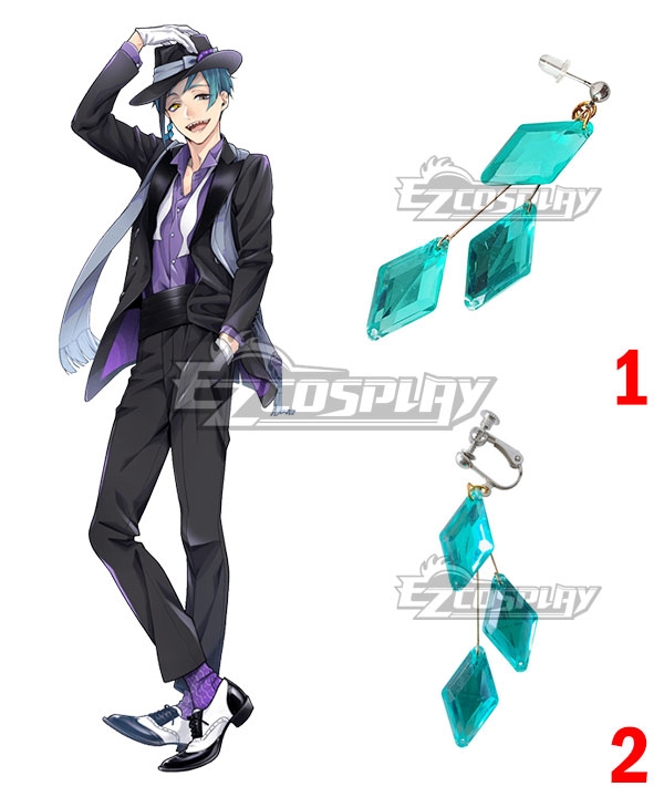 Disney Twisted Wonderland Floyd Leech Ear clip Earring Cosplay ...