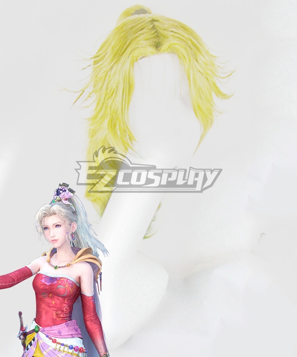 Dissidia Final Fantasy NT Terra Branford Golden Cosplay Wig