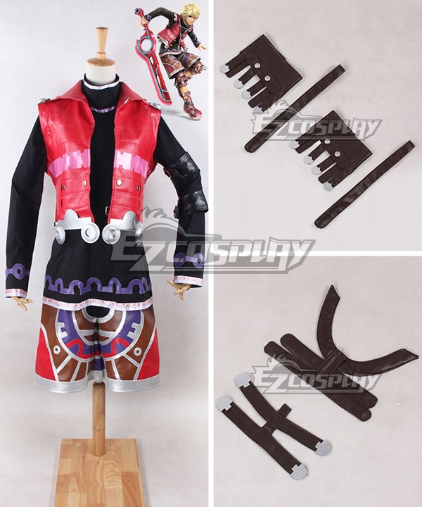 Xenoblade Chronicles Shulk Red Cosplay Costume