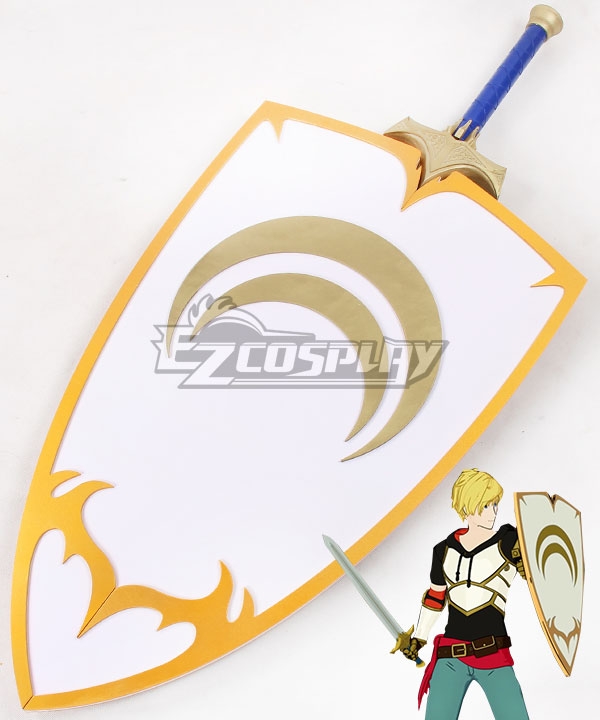 RWBY Volume 4 Jaune Arc Sword Scabbard Shield Cosplay Weapon Prop