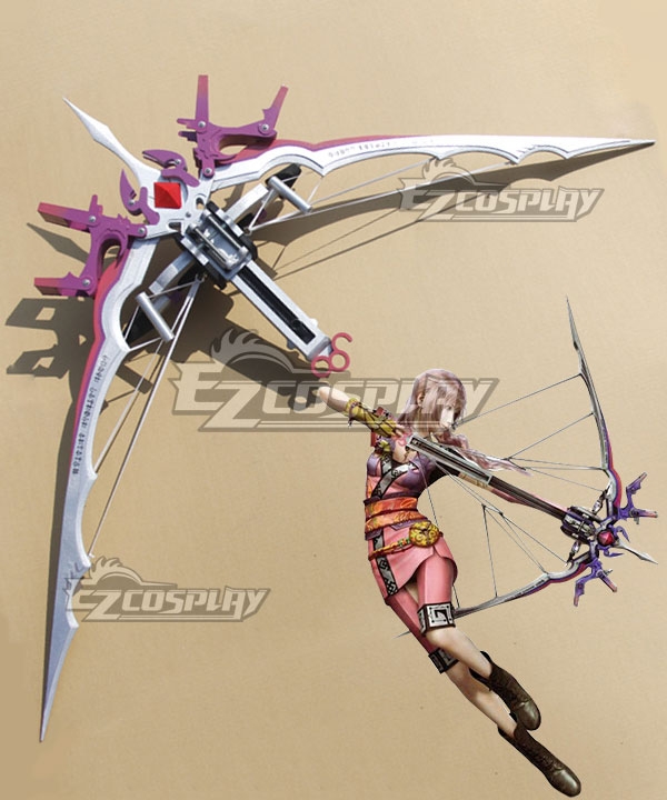 Final Fantasy XIII-2 FF13-2 Serah Farron Bow Cosplay Weapon Prop
