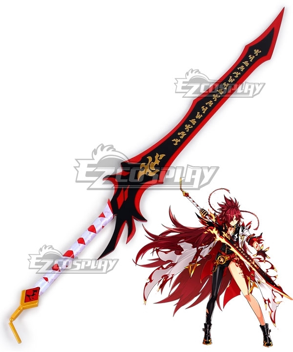 Elsword Elesis Flame Lord Sword Cosplay Weapon Prop
