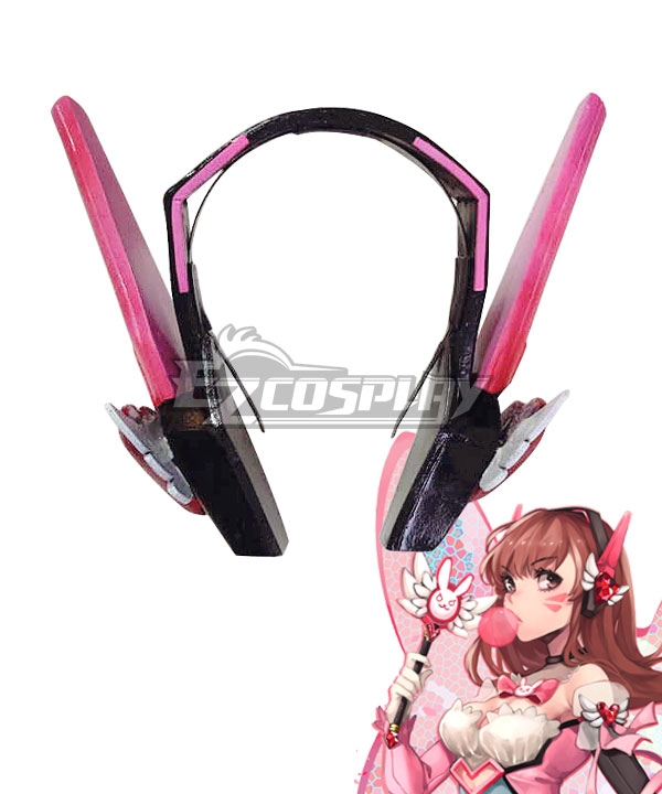 Overwatch OW Magic Girl D.Va DVa Hana Song Headset Cosplay Accessory Prop
