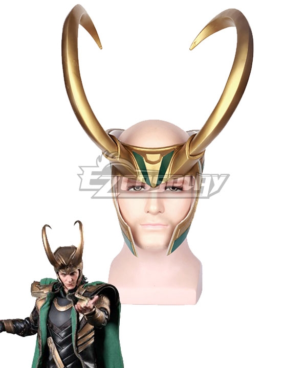Marvel Thor 3 Ragnarok Loki Head wear Cosplay Accessory Prop