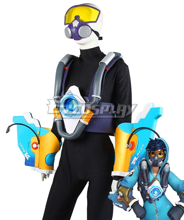 Overwatch OW Tracer Lena Oxton Tracer Graffiti Skin Armor Cosplay ...