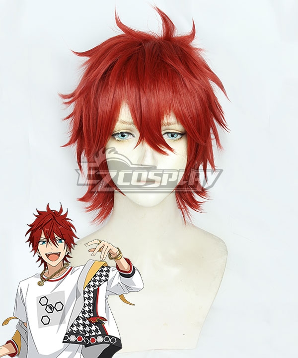 Ensemble Stars!! CRAZY:B Rinne Amagi Red Cosplay Wig