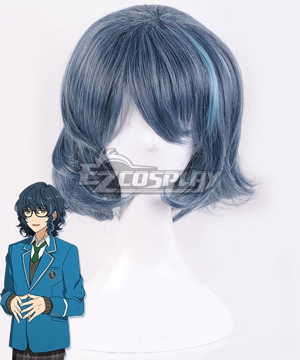 Ensemble Stars Switch Tsumugi Aoba Blue Cosplay Wig