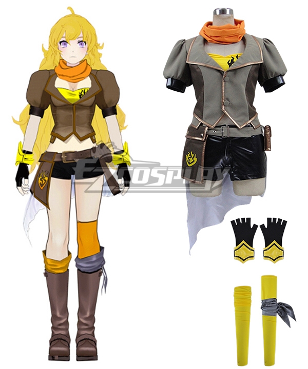 RWBY Yellow Trailer Yang Xiao Long Uniform Cosplay Costume