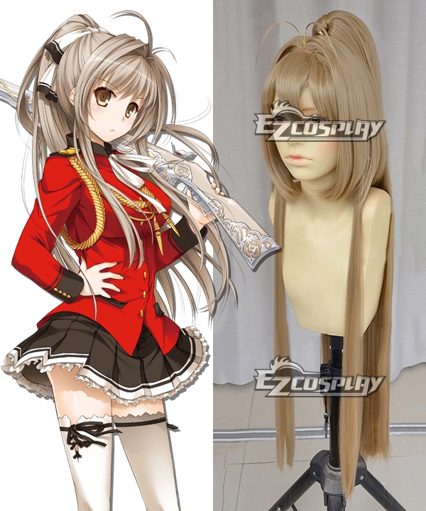 Amagi Brilliant Park Amagi Buririanto Paku Isuzu Sento Brown Cosplay Wig