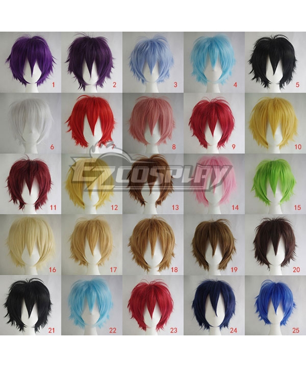 General Cosplay Short 30cm Wigs Bangs