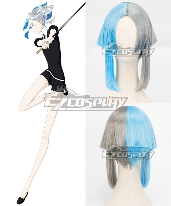 Land of the Lustrous Houseki no Kuni Euclase Blue Silver Cosplay Wig