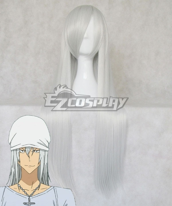 Bakuman Shinta Fukuda Silver White Cosplay Wig
