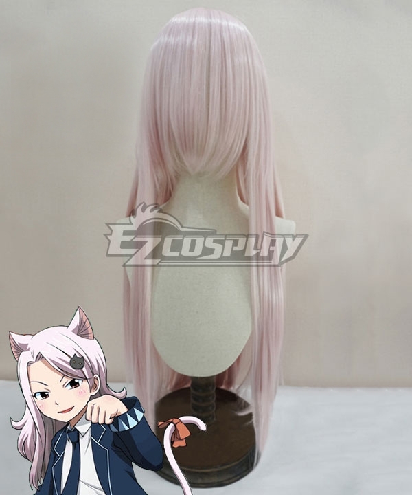 Fairy Tail Final Season Carla Light Pink Cosplay Wig