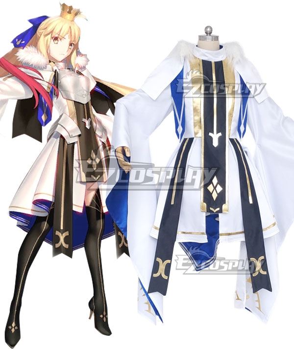 Fate Grand Order FGO Caster Artoria Pendragon Stage 3 Cosplay Costume