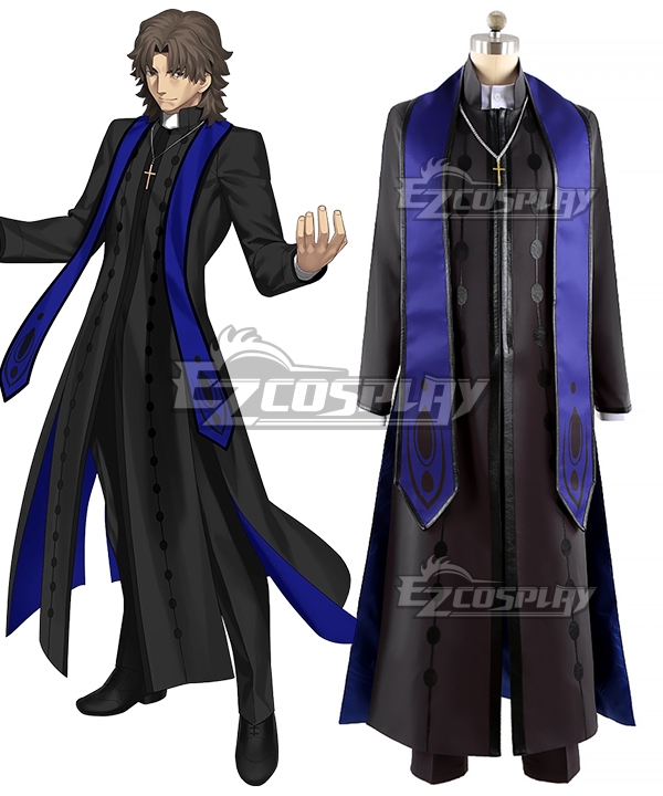 Fate Grand Order FGO Grigori Rasputin Kirei Kotomine Cosplay Costume