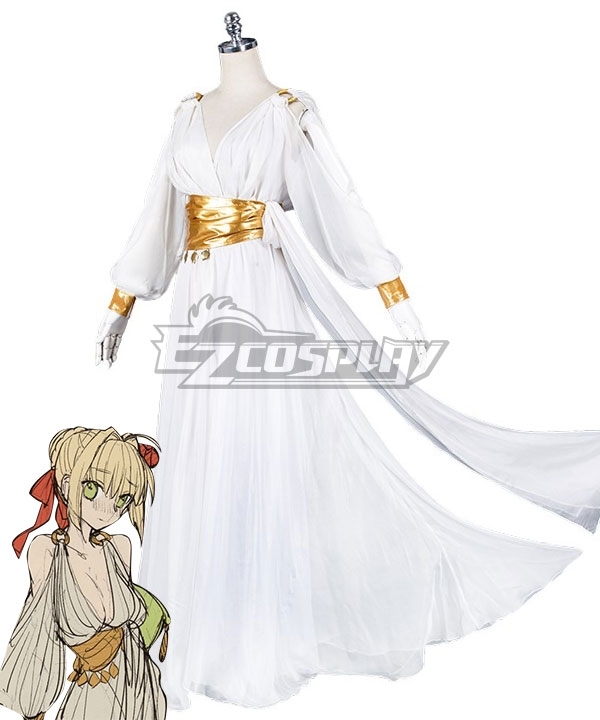 Fate Grand Order FGO Saber Caster Nero Claudius Nightdress Cosplay Costume
