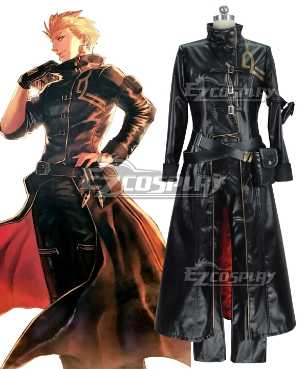 Fate Grand Order Gilgamesh Cosplay Costume - Artificial Leather
