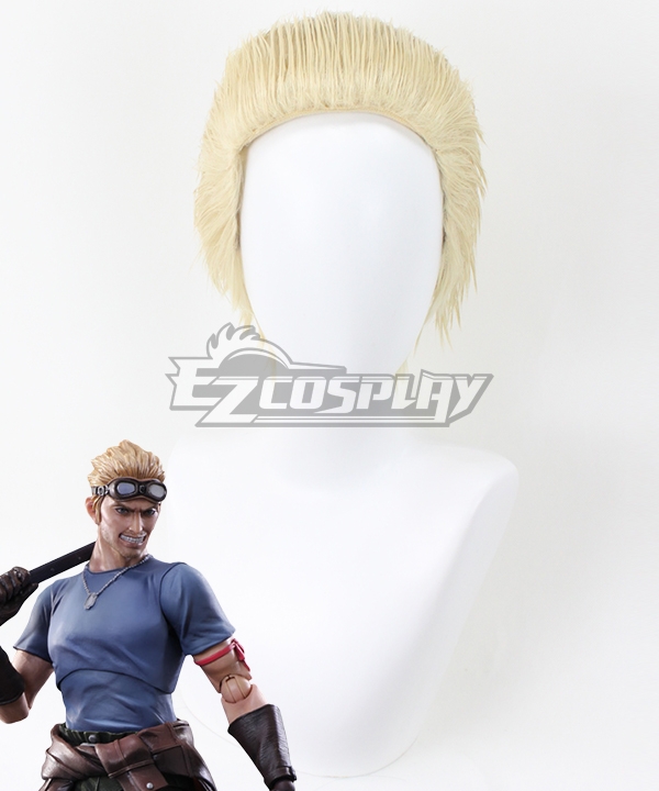 Final Fantasy VII Cid Highwind Golden Cosplay Wig