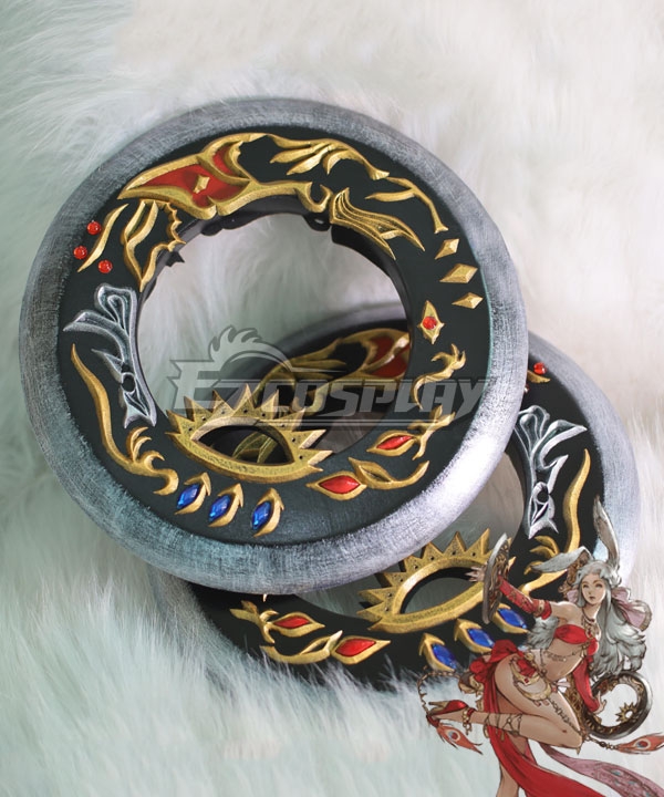 Final Fantasy XIV FF14 Dancer A Pair Chakram Cosplay Weapon Prop