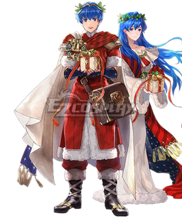 Fire Emblem Christmas Marth Cosplay Costume