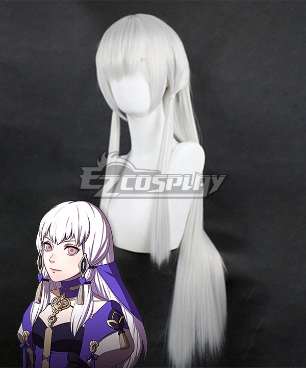 Fire Emblem: Three Houses 5 Years Lysithea Timeskip White Cosplay Wig