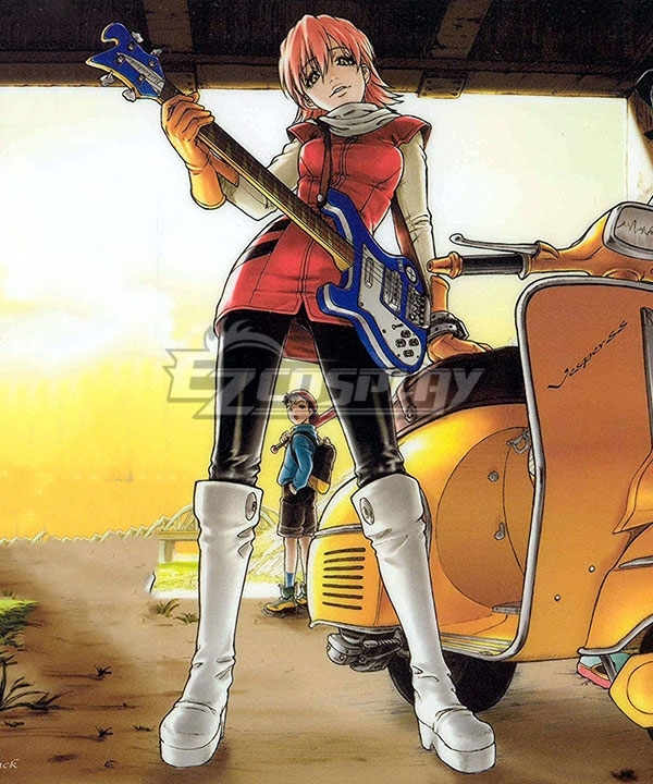 FLCL Haruhara Haruko Cosplay Costume