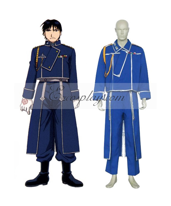 Fullmetal Alchemist Roy Mustang Military Cosplay Costume