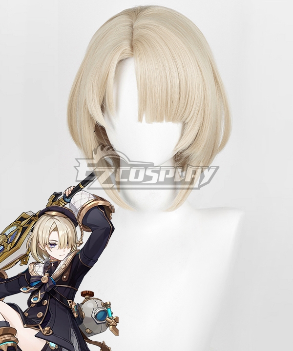 Genshin Impact Freminet Golden Cosplay Wig