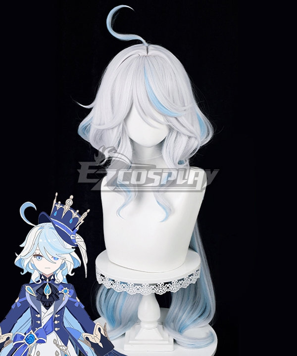 Genshin Impact Focalors Furina Cosplay Wig