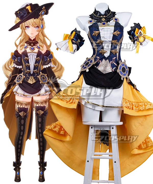 Genshin Impact Navia Premium Edition Cosplay Costume