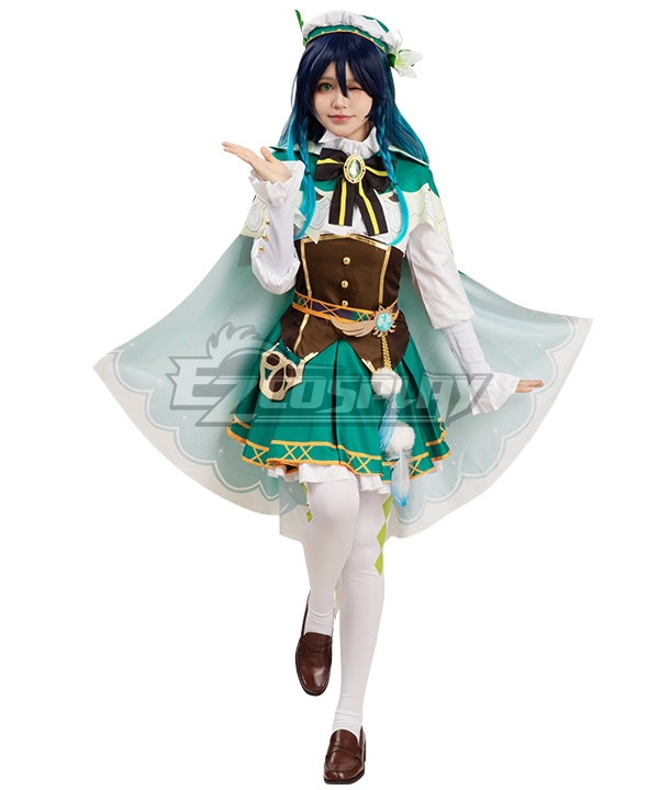 Genshin Impact Venti Female Premium Edtion Cosplay Costume