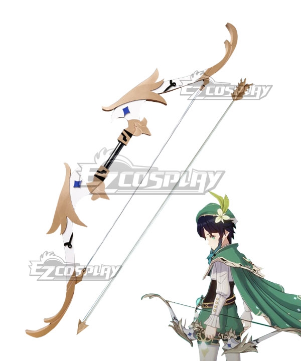 Genshin Impact Venti Fischl Amber Favonius Warbow Bow Cosplay Weapon Prop