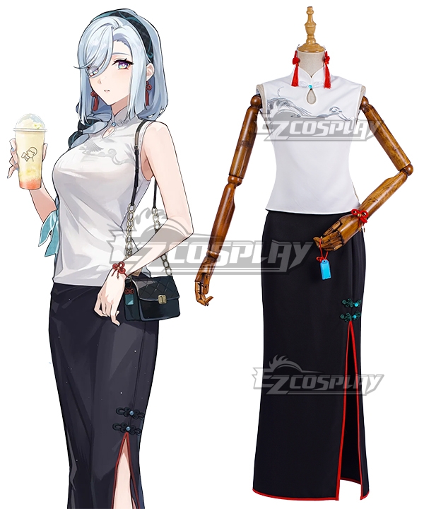 Genshin Impact x Heytea Shenhe Cosplay Costume