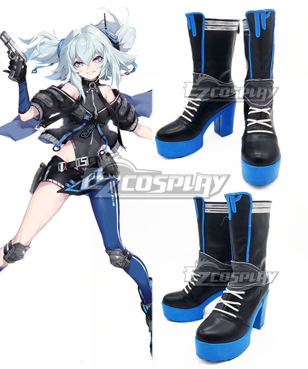 Girls Frontline PA15 Black Shoes Cosplay Boots