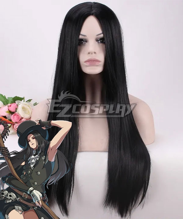 Guilty Gear Strive Testament Black Cosplay Wig