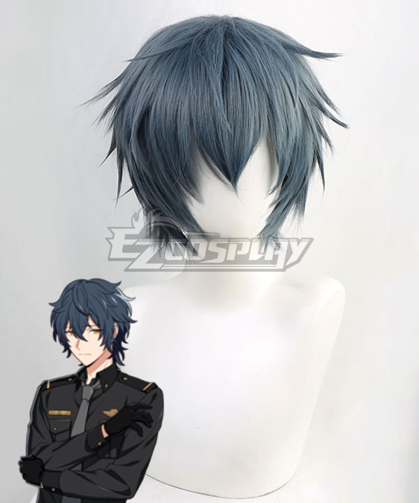 Helios Rising Heroes Gray Reverse Blue Cosplay Wig