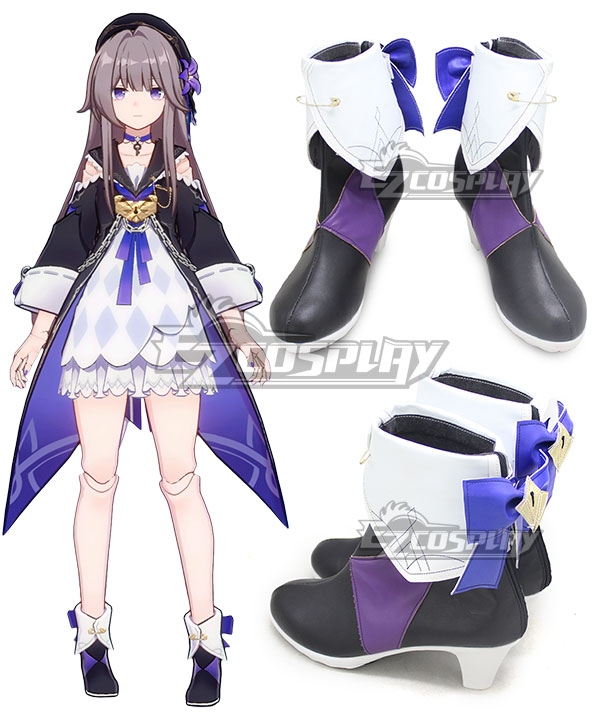 Honkai: Star Rail Herta Black Cosplay Shoes