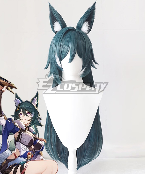 Honkai: Star Rail Yukong Green Cosplay Wig