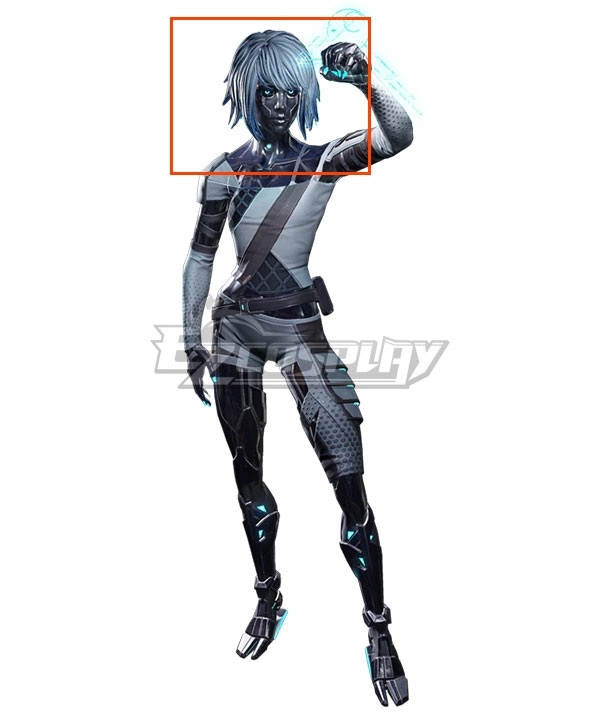 Hyper Scape Rook White Cosplay Wig