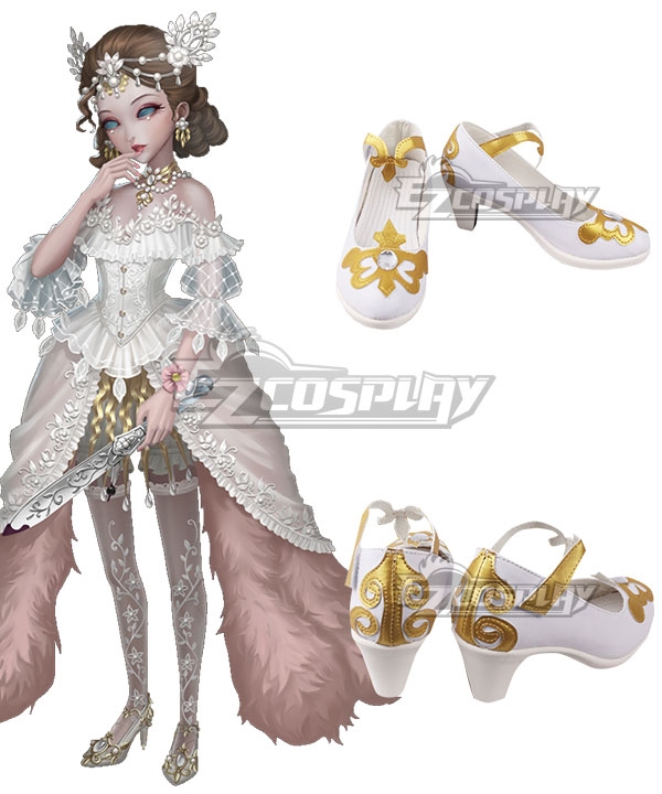 Identity V Bloody Queen Mary Lady Bella White Cosplay Shoes