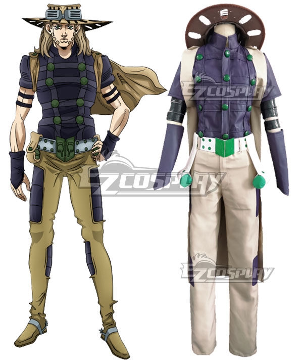 JoJo's Bizarre Adventure: Steel Ball Run Gyro Zeppeli Cosplay Costume - B Edition